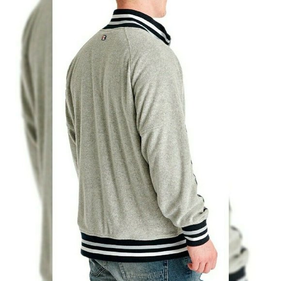 Champion | Jackets & Coats | Nwt Champion Terry Cloth Jacker Mens Gray ...